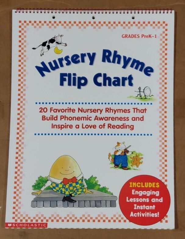 Nursery Rhyme Flip Chart: 20 Favorite Nursery Rhymes, Spiral Bound, fo ...